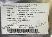 China STM32H753VIT6 Microcontroller MCU 480MHz ARM Cortex with 2 CAN Controllers in 100-LQFP Package for sale