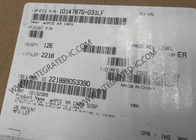 China 10147875-031LF eHPCE Enhanced High Power Card Edge Connector with 12V Voltage Rating and Gold Plating for sale