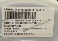 China FTE-110-01-G-DV-ES-A-P-TR 20 Position 0.80mm Pitch Surface Mount Header Connector Terminal Strip for Board-to-Board Applications for sale