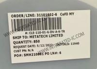 China CLE-110-01-G-DV-A-K-TR 20 Position 0.80mm Pitch Tiger Beam Socket Strip Board to Board Connector for sale