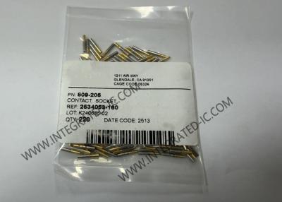 China 809-205 High-Density Circular MIL Spec Contacts with 7.5 A Current Rating, Gold-Plated Copper Alloy, and Weathertight Design for sale