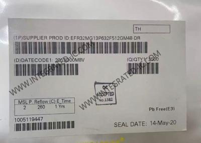 China EFR32MG13P632F512GM48-D Wireless Communication Module Dual General Thread Zigbee RF Transceiver with 512KB Flash in 48-VFQFN Package for sale