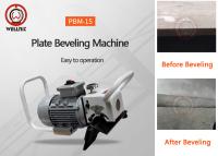China Electric Driven Portable Plate Chamfering Machine Bevel Angle Can Adjustable for sale