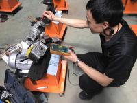 China 2800W Anti Rust Small Table Plate Edge Beveling Machine , Plate Beveler for sale