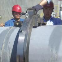 China Automatic Cold Pneumatic Pipe Cutting Beveling Machine Clamshell Pipe Cutter for sale