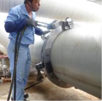 China Automatic Cold Pneumatic Pipe Cutting Beveling Machine Clamshell Pipe Cutter for sale