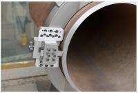 China Heavy Duty Pneumatic Pipe Cutting Beveling Machine Single Point 1 Year Warranty for sale