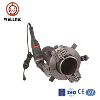 China Self Centering Pipe Cutting And Beveling Machine Chuck Type Clamshell Pipe Cutter for sale