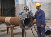 China Hydraulic Split Frame Pipe Cutting And Beveling Machine Chamfering Machine Longer Life for sale
