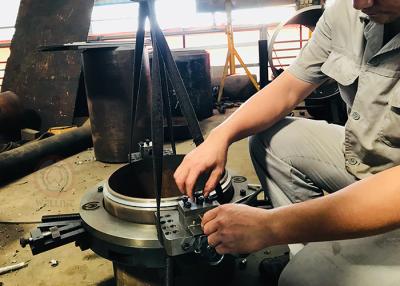 China Customized Clamshell Pipe Cutting And Beveling Machine Bevel Accuracy for sale
