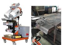 China Metal Steel Plate Edge Milling Beveling Machine Self Moving Thickness Up To 60mm for sale