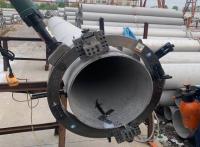 China Electric Pipe Angle Split Frame 11r/Min Portable Chamfering Machine for sale