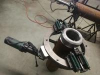 China 610mm 11r/Min Orbital Pneumatic Pipe Cutting Beveling Machine for sale