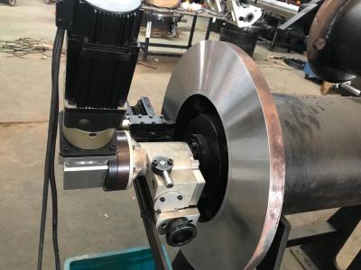 China Water Line Sealing Beveling Flange Facer Machine Intermittent Cutting for sale