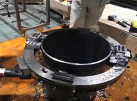 China OD Mounted Pipe Cold Cutter Split Frame Tube Cutting Beveling Machine for sale