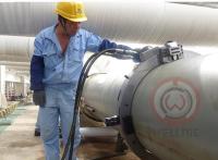 China OD Mounted Pipe Cold Cutter Split Frame Tube Cutting Beveling Machine for sale