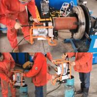 China 2000r/Min Plate Edge Beveling Machine 1100W Portable Pipe Beveller for sale