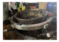 China Split Frame Pipe Cold Cutting And Beveling Machine Pnuematic Cutter for sale