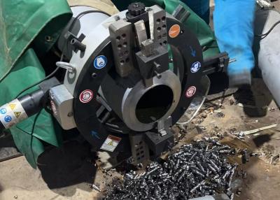 China Stainless Steel Pipe Cut Bevel Machine Clamshell Type Cold Cutter 305mm for sale