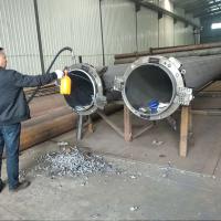 China Duplex Stainless Steel Pipe Cutting And Beveling Machine Clamshell Type Pipe Cutter for sale