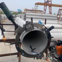 China Duplex Stainless Steel Pipe Cutting And Beveling Machine Clamshell Type Pipe Cutter for sale