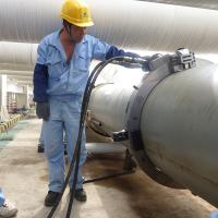 China Duplex Stainless Steel Pipe Cutting And Beveling Machine Clamshell Type Pipe Cutter for sale