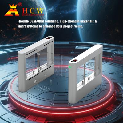 China Access Control Supermarket Swing Gate IP54 130W High Speed Gate for sale