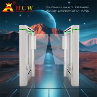 China Hcw Automatic Turnstile Gate Led Indicator Anti Smashing Ss304 Security Induction Channel 40w for sale