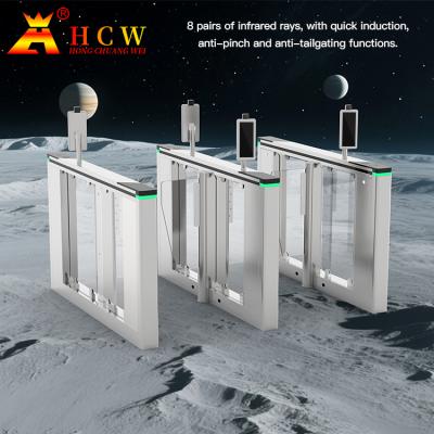 China Bidirectional Pass Access Control Face Recognition Turnstile Gate Half Height for sale