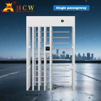 China Full Height Construction Site Turnstiles Bidirectional RFID Card Rotating Entrance Gate for sale