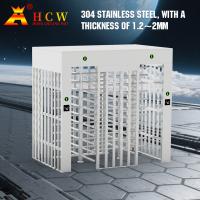 China Smart Access Control Full Height Turnstile Stainless Steel For Construction Site for sale