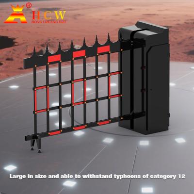 China Intelligent Parking Lot Airborne Boom Barrier 200W Brushless DC Motor Fence Type for sale