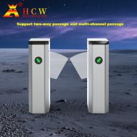 China Retractable Flap Barrier Wing Gate Turnstile With Time Attendance IP54 for sale