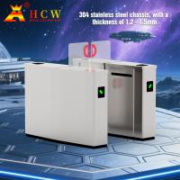 China Hcw Biometric Airport Sliding Turnstile Gate Bi-directional Security Access Custom for sale