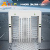 China HCW Bi Directional Full Height Turnstile Gate With Fingerprint Pedestrian Entrance Security for sale