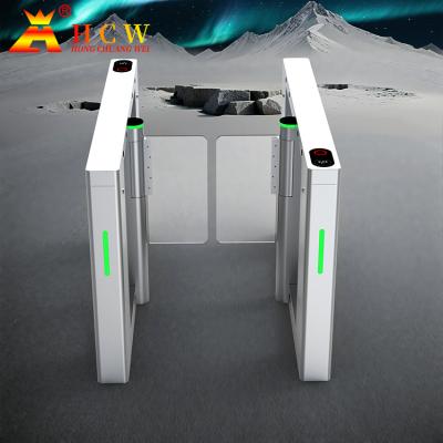 China HCW Automatic Swing Barrier Turnstile with 1.0mm Thickness 304 Stainless Steel and 1400*130*965mm Compact Design for Secure Access Control for sale