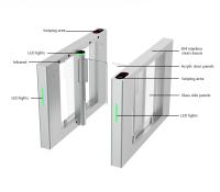 China HCW Automatic Swing Barrier Turnstile with 1.0mm Thickness 304 Stainless Steel and 1400*130*965mm Compact Design for Secure Access Control for sale