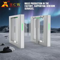 China HCW Automatic Swing Barrier Turnstile with 1.0mm Thickness 304 Stainless Steel and 1400*130*965mm Compact Design for Secure Access Control for sale