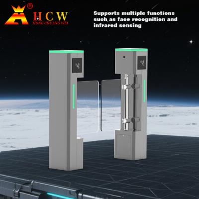 China HCW Barrier Turnstile Gate with 600-1000mm Channel Width 30W DC Brushless Motor and 20-40 People/Minute Throughput for Pedestrian Management for sale