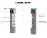 China HCW 20-40 People/Minute Pedestrian Turnstile Gate and 20-40 People/Minute Throughput for Pedestrian Management for sale