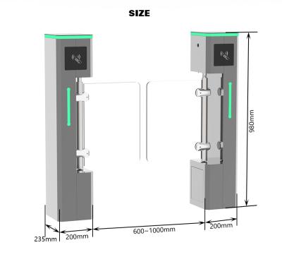 China HCW 20-40 People/Minute Pedestrian Turnstile Gate and 20-40 People/Minute Throughput for Pedestrian Management for sale
