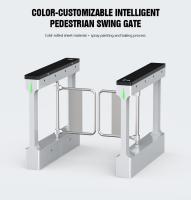 China HCW Smart Swing Barrier Turnstile with Face Recognition RFID Card Reader and 4 Million Cycles Life for sale