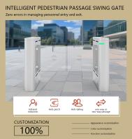 China HCW 8 Pairs Infrared Detection Sensors Swing Barrier Turnstile Gate,Fast Speed 30-60 Person/Minute Pedestrian Access Control Turnsti,5 Million Times Life Span Swing Turnstile Gate for sale