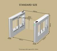 China HCW 8 Pairs Infrared Detection Sensors Swing Barrier Turnstile Gate,Fast Speed 30-60 Person/Minute Pedestrian Access Control Turnsti,5 Million Times Life Span Swing Turnstile Gate for sale