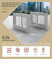 China HCW 8 Pairs Infrared Detection Sensors Swing Barrier Turnstile Gate,Fast Speed 30-60 Person/Minute Pedestrian Access Control Turnsti,5 Million Times Life Span Swing Turnstile Gate for sale