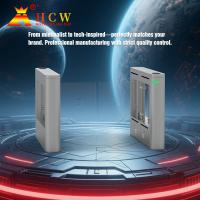 China HCW 8 Pairs Infrared Detection Sensors Swing Barrier Turnstile Gate,Fast Speed 30-60 Person/Minute Pedestrian Access Control Turnsti,5 Million Times Life Span Swing Turnstile Gate for sale