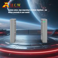 China HCW 8 Pairs Infrared Detection Sensors Swing Barrier Turnstile Gate,Fast Speed 30-60 Person/Minute Pedestrian Access Control Turnsti,5 Million Times Life Span Swing Turnstile Gate for sale