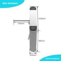 China HCW CW321 Semi-Automatic Tripod Turnstile Gate for Pedestrian Access Control for sale