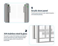 China HCW Speed Gate Turnstile with 1-Second Operation 600-1000mm Channel Width and 5 Million Cycle Lifespan for sale