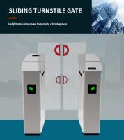 China Heightened Door Panel 304 Stainless Steel Pedestrian Sliding Gate for sale